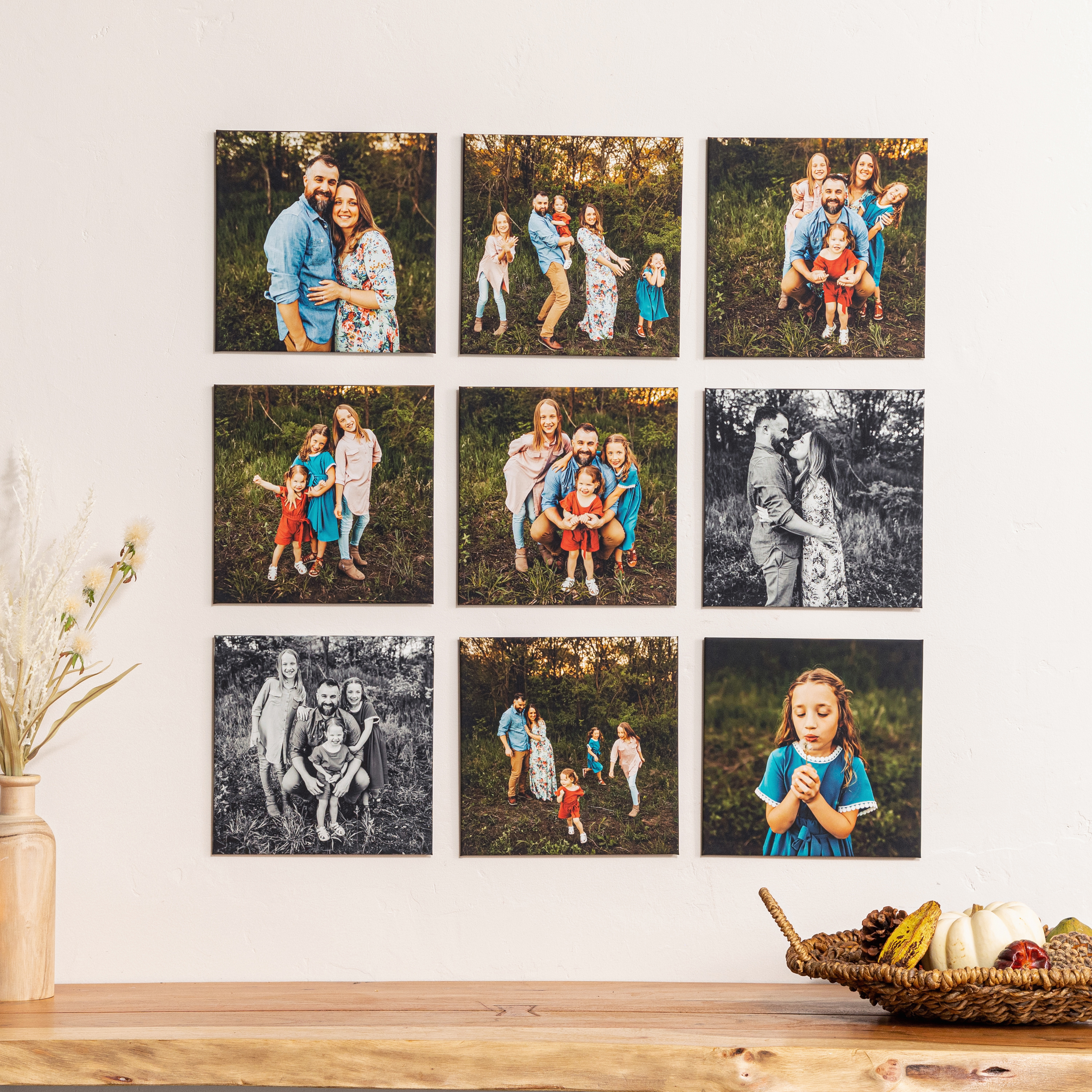 Photo tiles for wall store